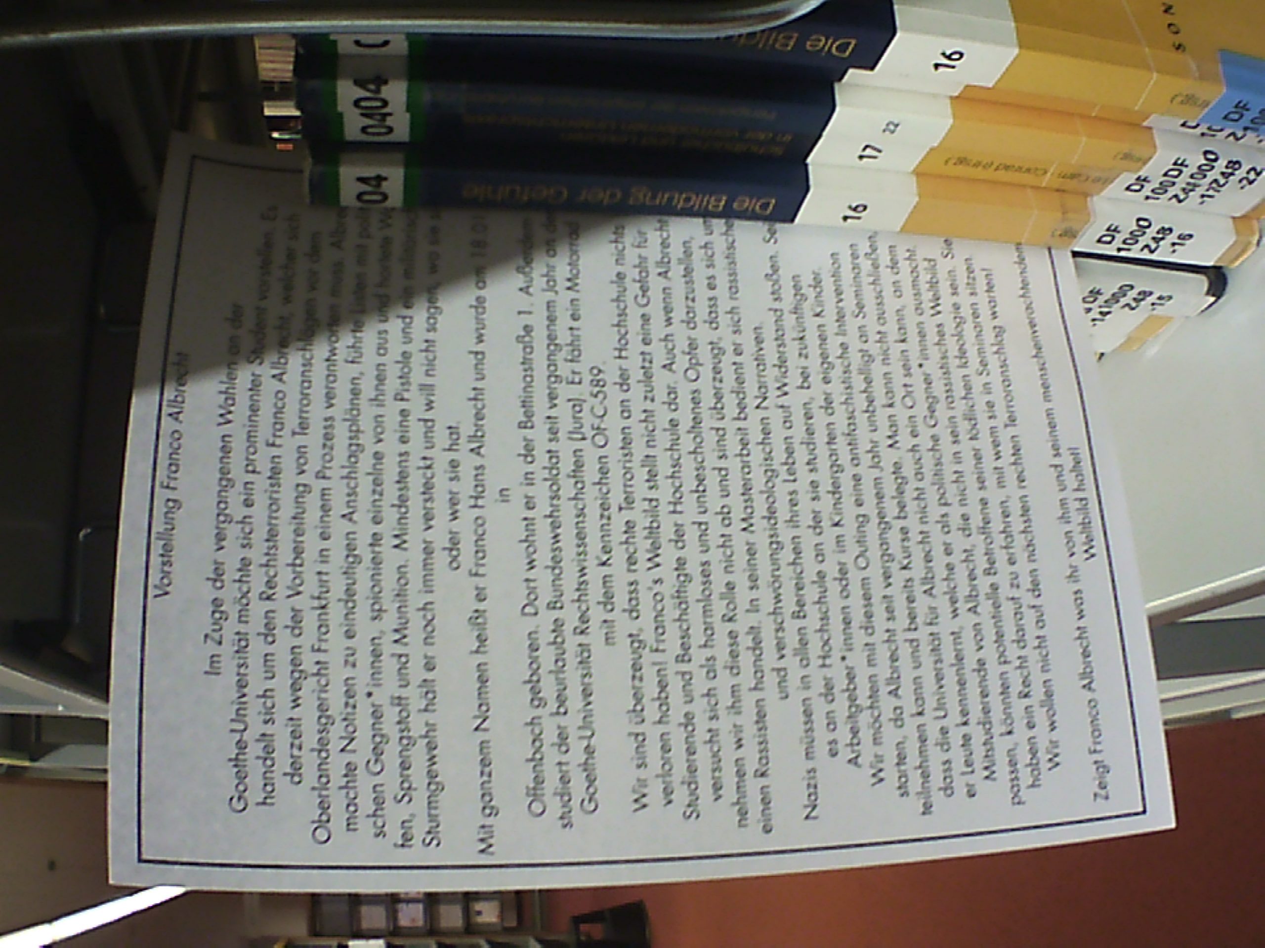 [Einsendung] Outing: Franco Albrecht studiert Jura an der Goethe ...